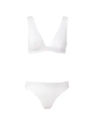 Missoni Textured V-neck Bikini Set - White
