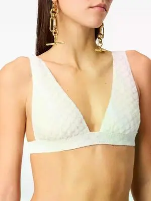 Missoni Textured V-neck Bikini Set - White