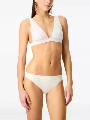 Missoni Textured V-neck Bikini Set - White