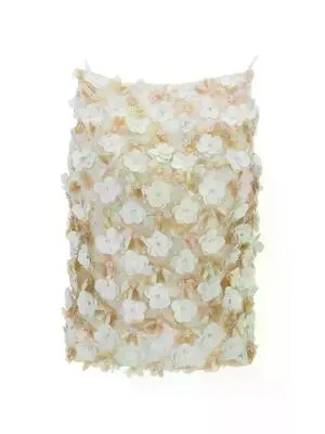 P.a.r.o.s.h Sleeveless Floral Appliqué Top