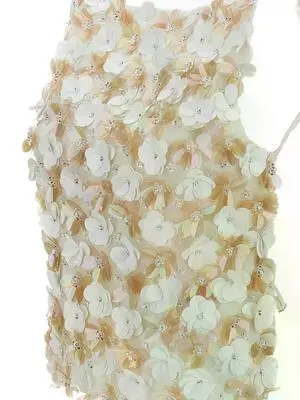 P.a.r.o.s.h Sleeveless Floral Appliqué Top