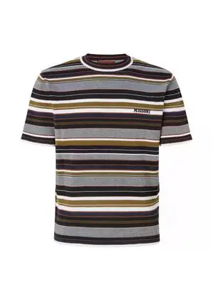 Missoni Striped-pattern T-shirt - Grey