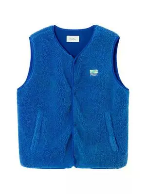 American Vintage Hoktown Button Gilet - Blue