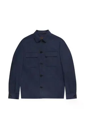 SLOWEAR Flap-pocket Overshirt - Blue