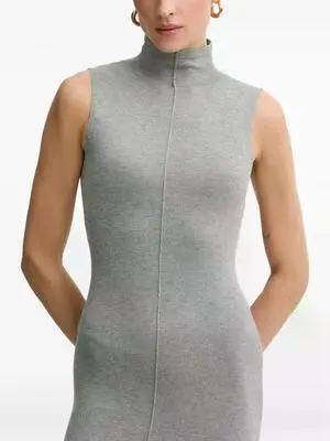 Bardot Astoria High-neck Sleeveless Maxi Dress - Grey