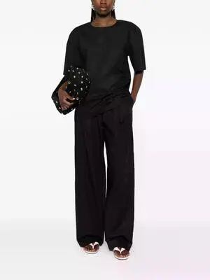 THELATEST Dean Short-sleeve Blouse - Black