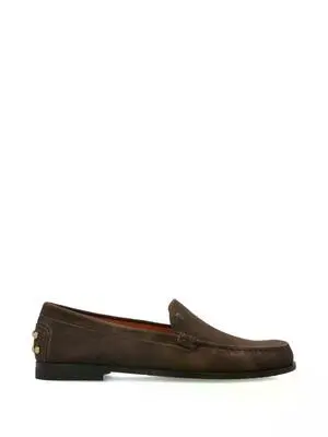 TOD'S Studded Loafers - Brown