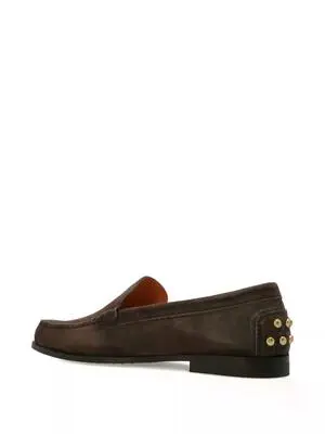 TOD'S Studded Loafers - Brown