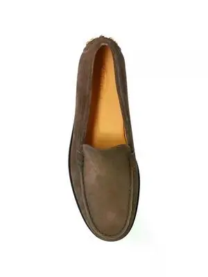 TOD'S Studded Loafers - Brown