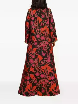 BARUNI Aziza Abaya Floral Coat