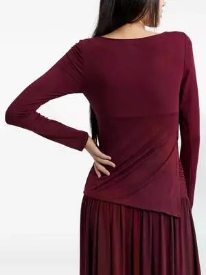 DETERM; Side-slit Long-sleeve Blouse
