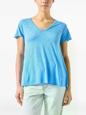 American Vintage Jacksonville V-neck T-shirt - Blue
