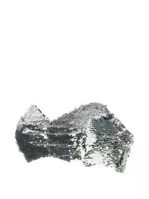 Simone Rocha Sequin Bandeau Top - Silver