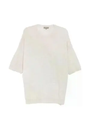 N.peal Short Sleeves Knit Top - Neutrals