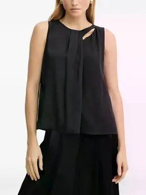 Armani Exchange Sleeveless Cut-out Blouse