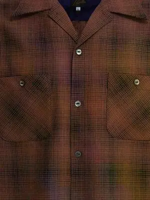 Needles Checked Pocket Shirt - Brown
