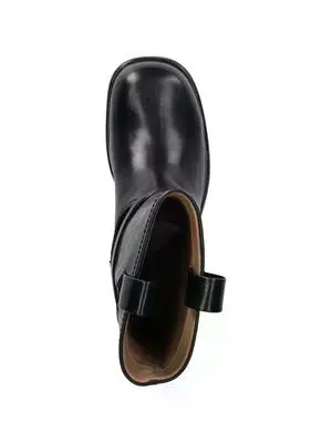 Armani Exchange Buckled Strap Boots