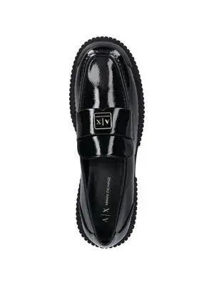 Armani Exchange Logo Plaque Loafers