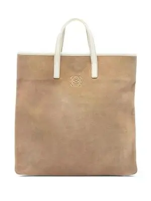 Loewe Anagram Suede Tote Bag