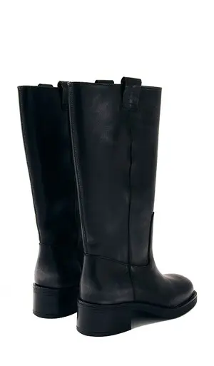 ALOHAS Sajan Pull-on Block Heel Boots - Black