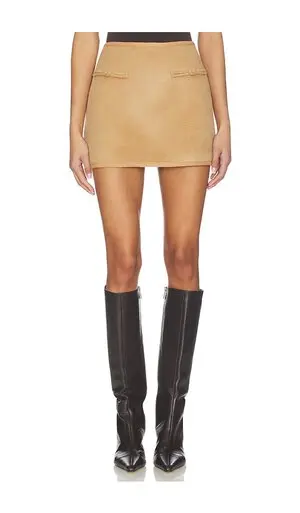 Tularosa Claudette Mini Skirt - Tan