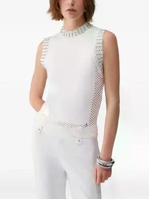 Liu Jo Sleeveless Top With Perforated Detailing