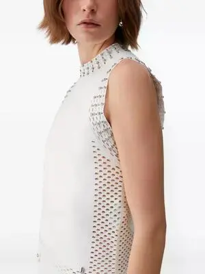 Liu Jo Sleeveless Top With Perforated Detailing