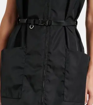Prada Re-nylon Belted Zip-up Minidress