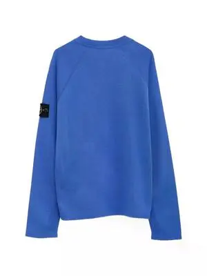 Stone Island Crewneck Patch Sweatshirt - Blue