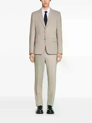 Sandro Wool Suit Jacket - Neutrals