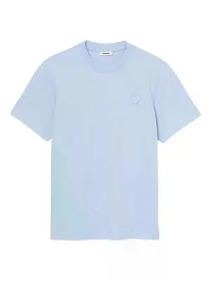 Sandro T-shirt With Heart Patch - Blue