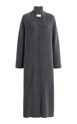 LISA YANG Rhea Cashmere Cardigan Coat - Grey