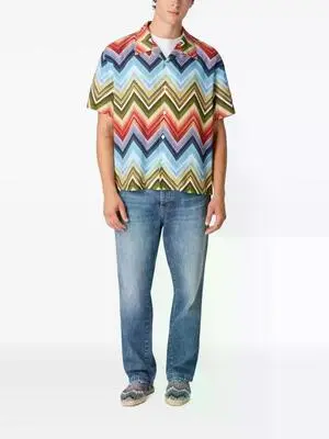 Missoni Zigzag-pattern Shirt - Blue
