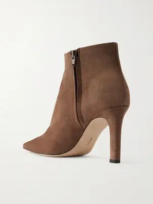 THE ROW Carla Suede Ankle Boots