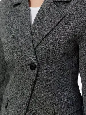 GANNI Long-sleeve Buttoned Blazer