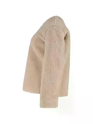Max Mara Fleece Jacket With Grosgrain Trim