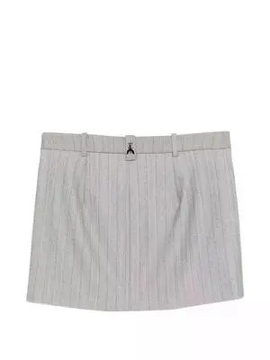 Patrizia Pepe Striped Mini Skirt - Grey