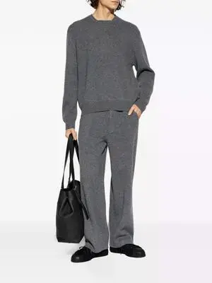 LISA YANG Edmond Ribbed Crew Neck Long Sleeve Pullover