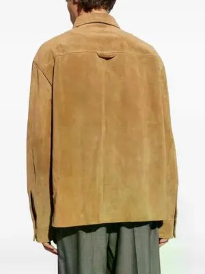 Alexander McQueen Button Leather Shirt