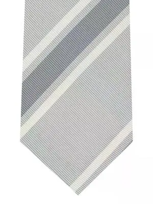 Thom Browne Striped Neck Tie - Grey