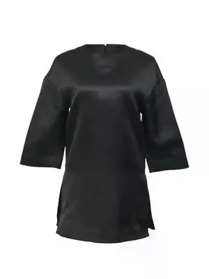 Celine Round Neck T-shirt With Side Slits