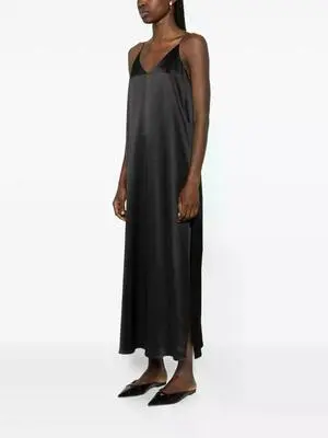 LISA YANG V-neck Slip Midi Dress