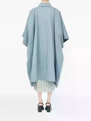 MAISON MARGIELA Collared Cape Coat - Blue