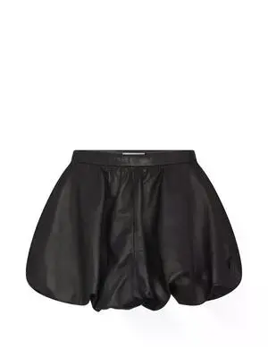 FRAME Leather Bubble Skirt