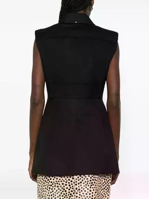 Sportmax Gabarra Button Sleeveless Gilet - Black