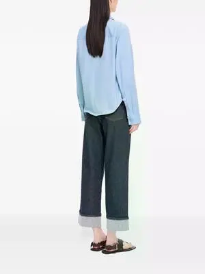 JNBY Scalloped Edge Shirt - Blue