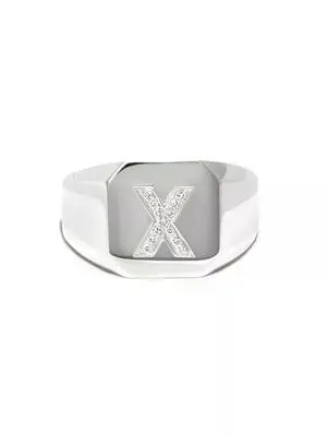 Shay 18kt White Gold Champion Ring With Diamonds