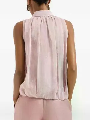 Brunello Cucinelli Striped Sleeveless Shirt