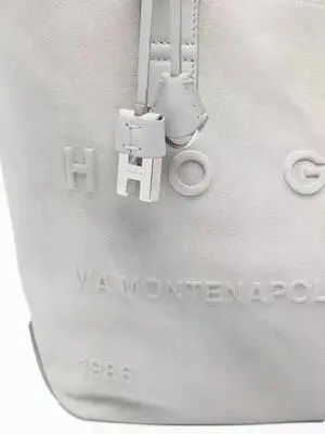 Hogan Embossed Lettering Tote Bag - Grey