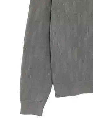 Karl Lagerfeld Monogram Zipped Sweater
